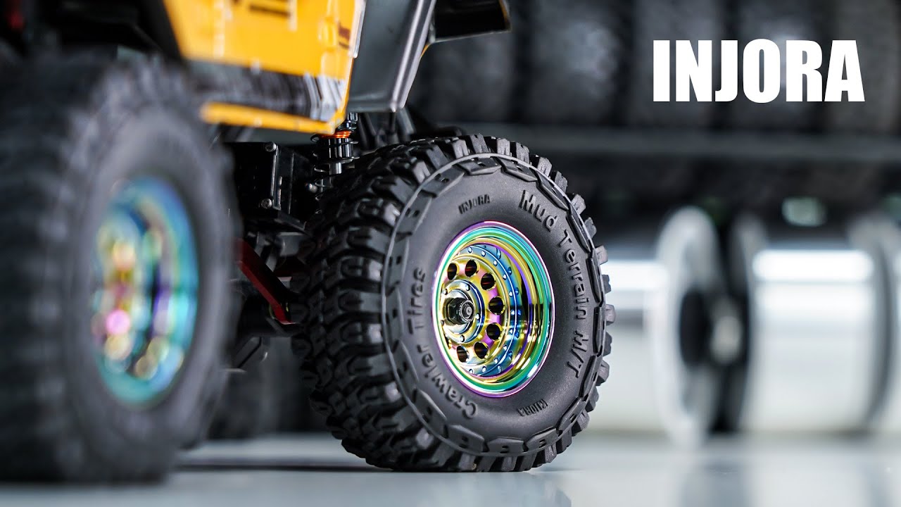 INJORA 1.0" Brass Rainbow Wheels for 1/24 1/18 RC Crawlers - YouTube