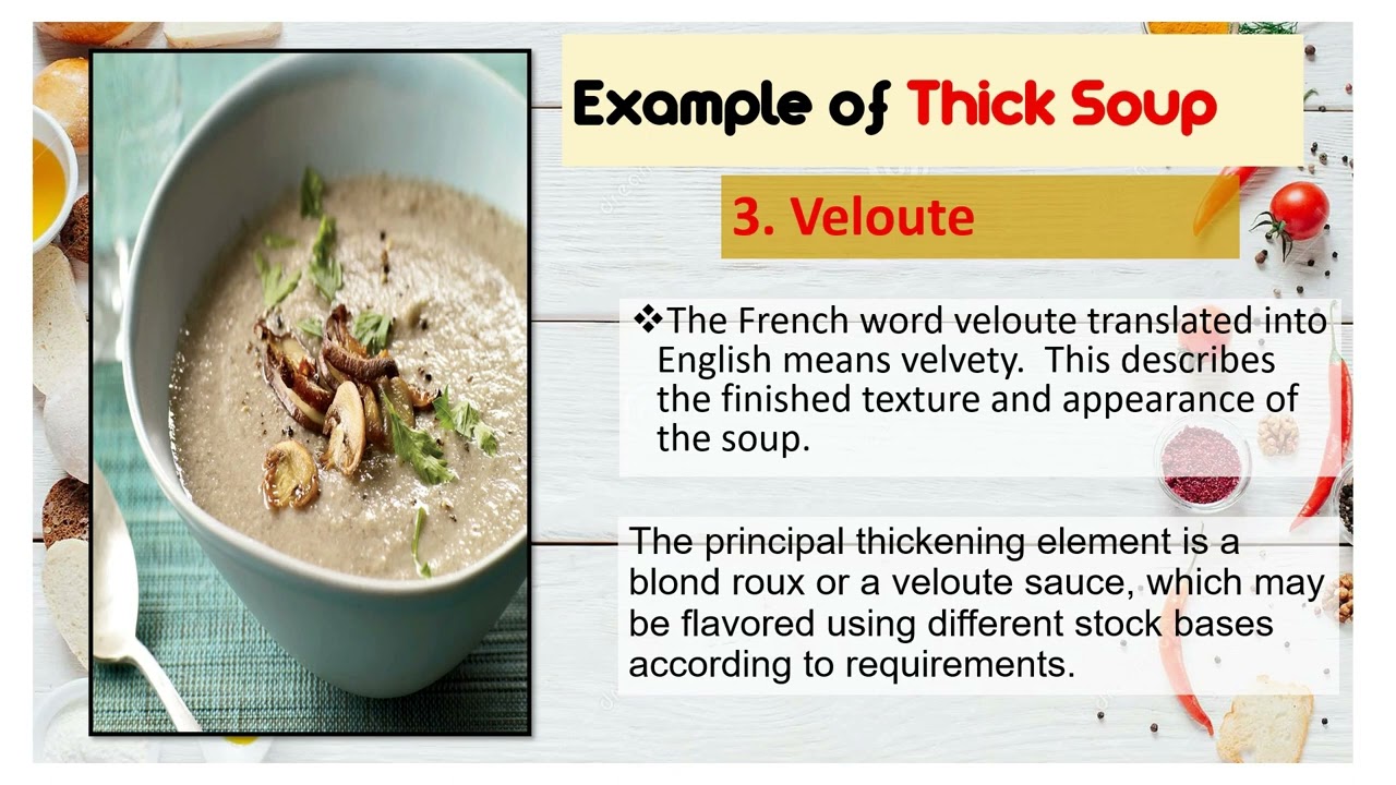 Cookery 10 Quarter 3 Week 2 Soups and its Classifications - YouTube