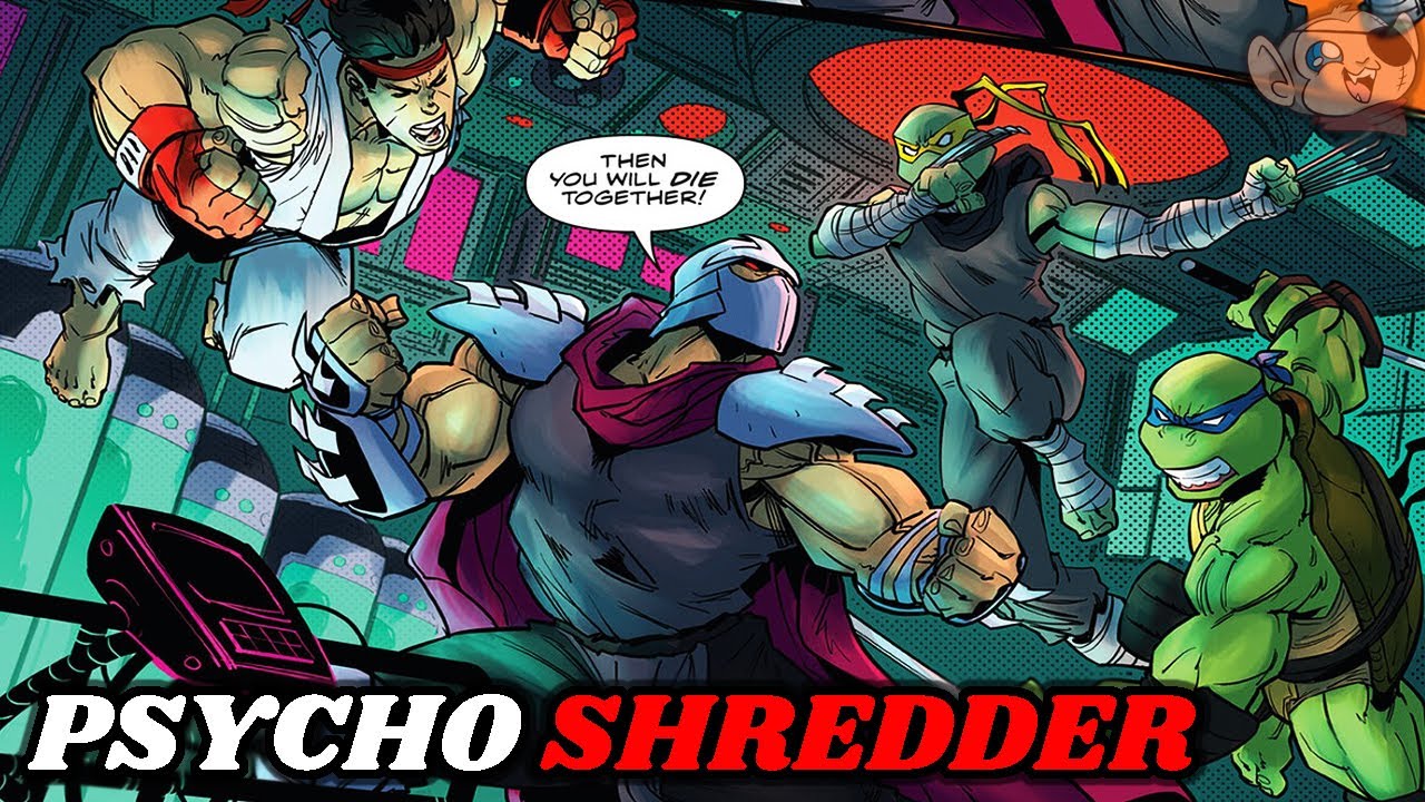 Ryu and Leo Fight a Psycho Powered Shredder - YouTube