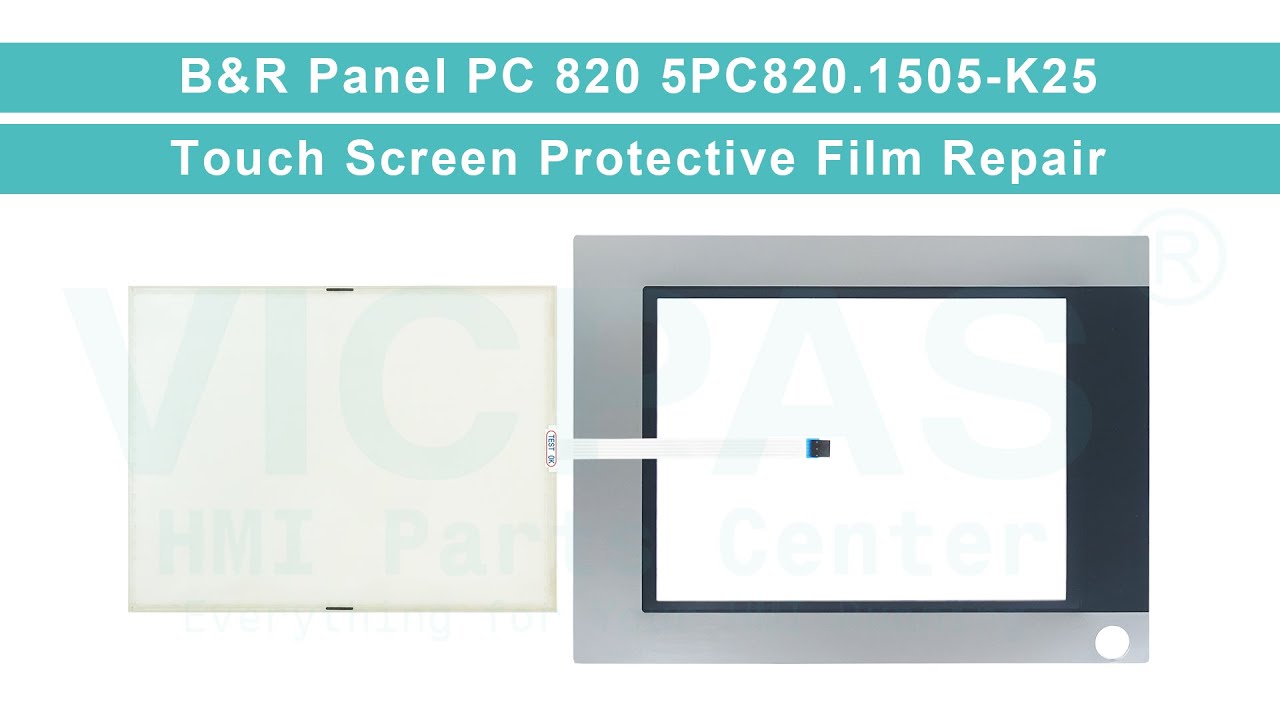 B&R Panel PC 820 Series 5PC820.1505-K25 HMI Panel Glass Front Overlay ...