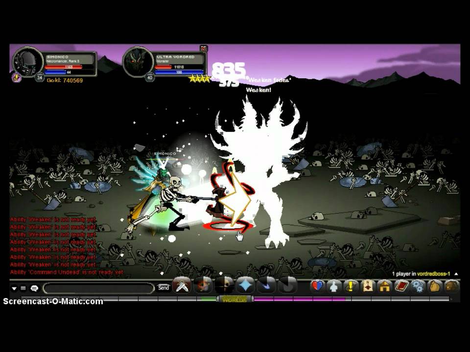 AQW Necro vs ULTRA VORDRED - YouTube