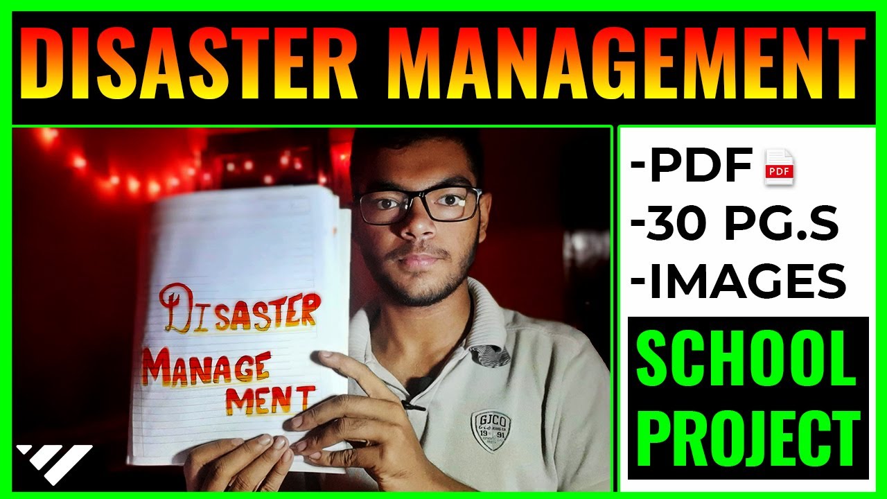 Disaster Management Project for School | School Project |SUPW project ...