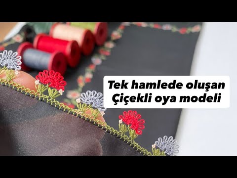469) İşlemesi çok keyifli sıralı iğne oyası modeli