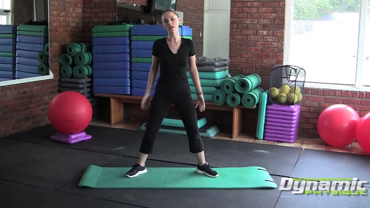 Sumo Squat Exercise & Workout for Legs & Butt - YouTube