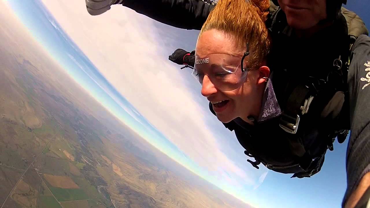 Carrie's Tandem skydive! - YouTube