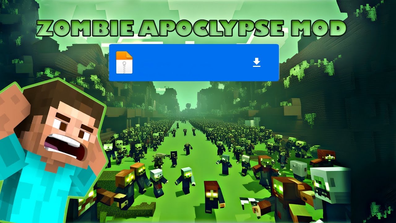 Zombie apocalypse mod for Minecraft #minecraft 😱 - YouTube