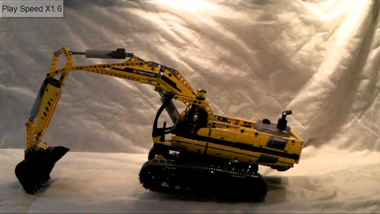 M4X's Creations - Lego Technic - 8043 Motorized Excavator - In Action ...