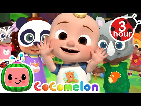 Peek-a-Boo (Animal Learning) 🦓CoComelon Nursery Rhymes and Kids Songs | 3 HOURS | After School Club