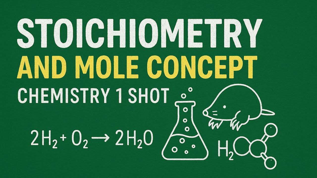 Stoichiometry and Mole concept in 1 shot||Tricks and concepts||CEE ...