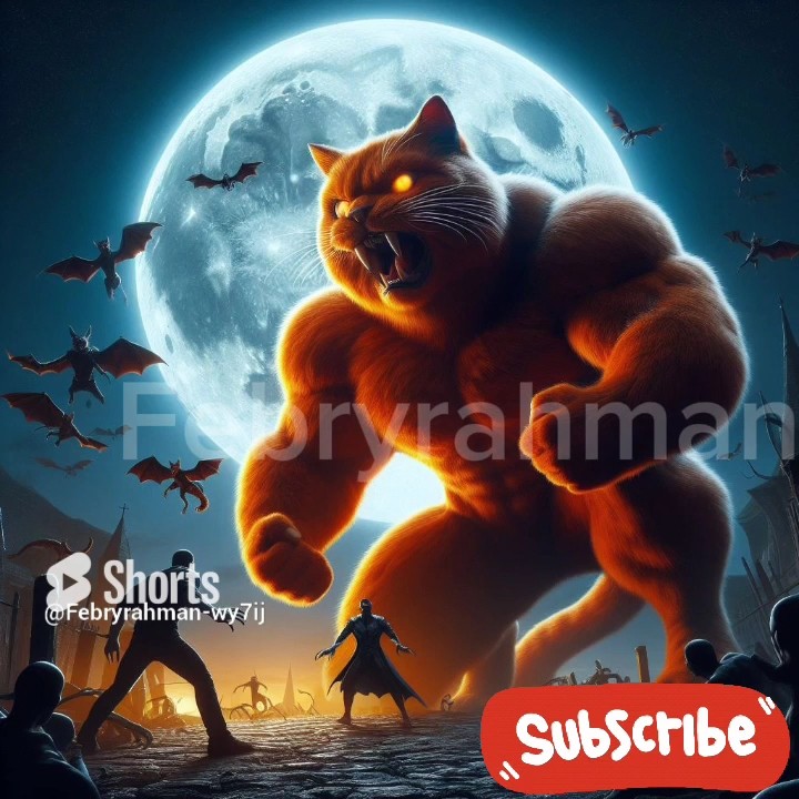 Strong cat meow-meow fighting Vampire #meow #cat #cute #catlover# ...