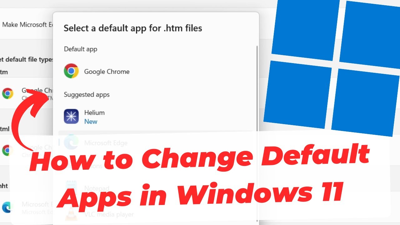 How to Change Default Apps in Windows 11 (File Association) - YouTube