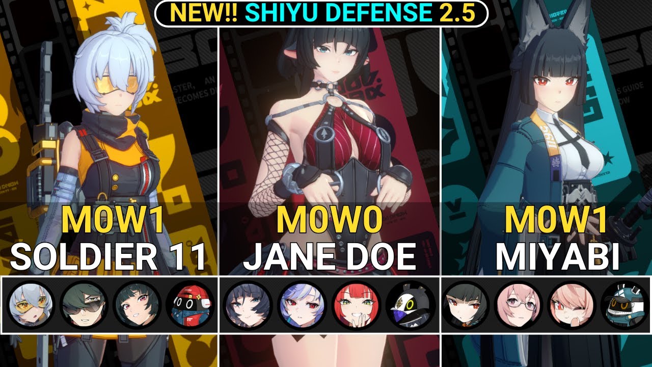 NEW SHIYU RESET! M0W1 Soldier 11 & M0W0 Jane Doe & M0W1 Miyabi Showcase ...