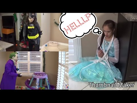 Joker kidnapped Princess Elsa and take her new fun ball pit
