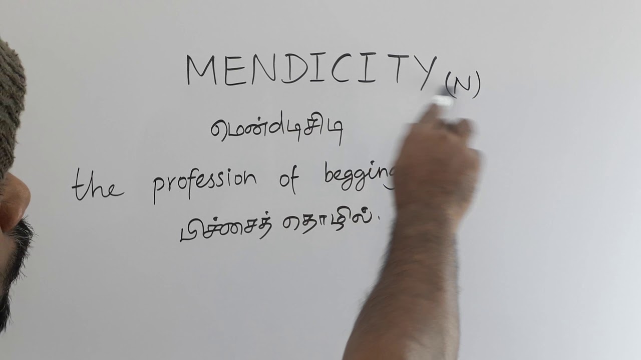 MENDICITY tamil meaning / சசிகுமார் - YouTube
