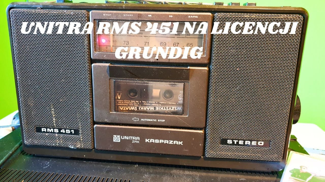 UNITRA RMS 451 PRODUKCJI ZRK NA LICENCJI GRUNDIG RR 450 RADIOMAGNETOFON ...
