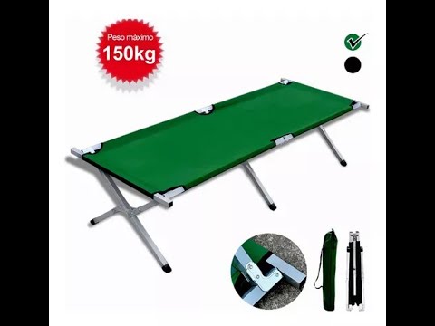 Catre Plegable Acampar Catres Portátil 190 X 62 X 42 Cm - YouTube
