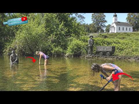 Ghost Town's IMMIGRANT lost this River Treasure!! Metal Detecting Riverbed's Hidden History!