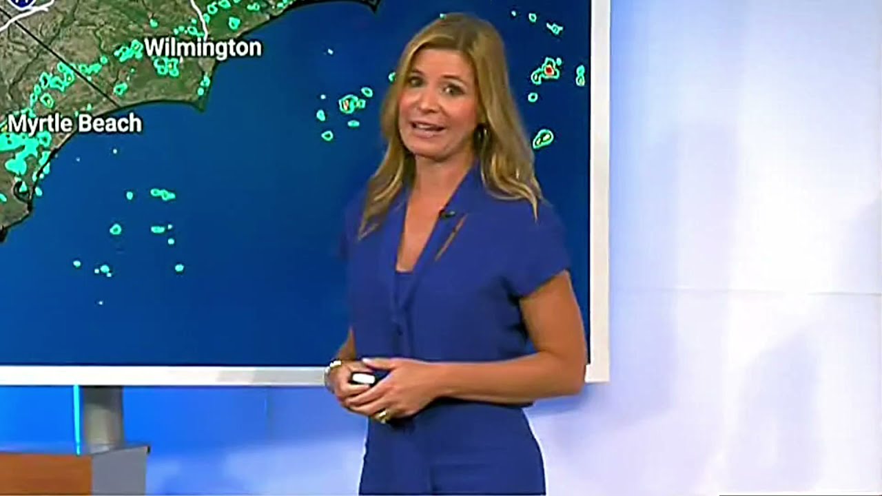 Jen Carfagno - The Weather Channel - 081521 Blue Dress - Profile View ...