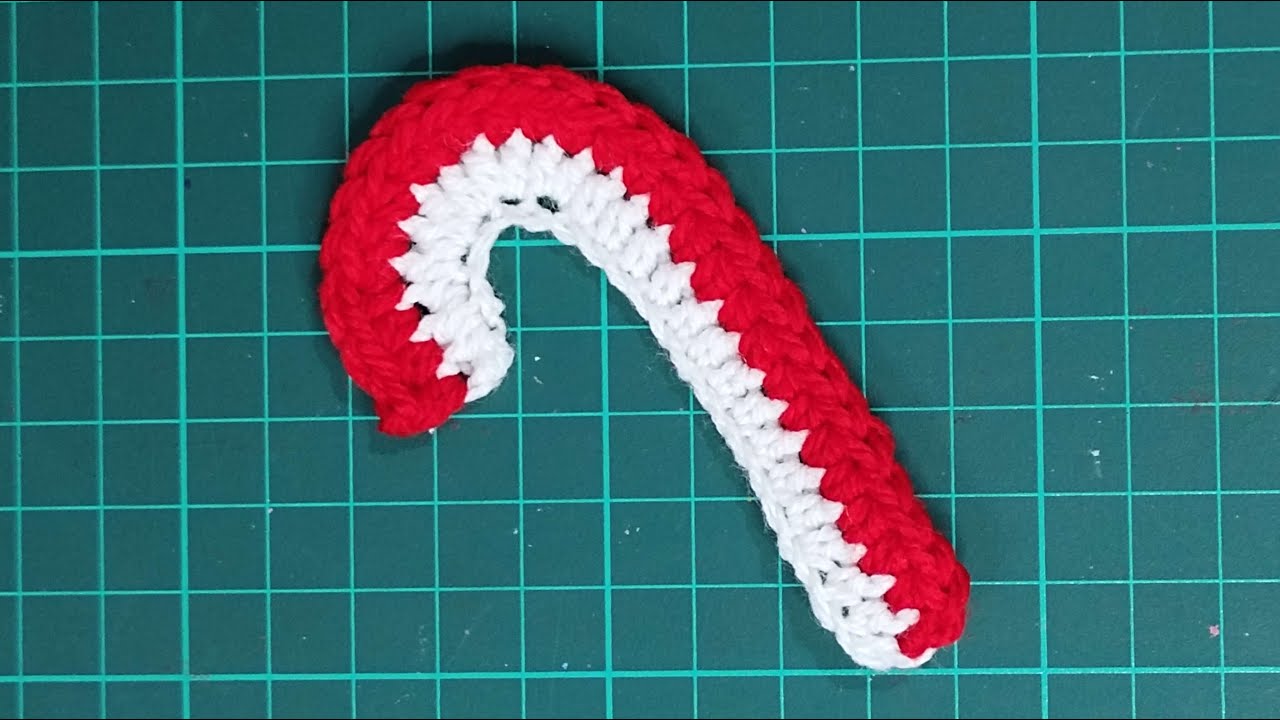 How to Crochet Candy Cane Ornament| Free Crochet Pattern of Candy ...