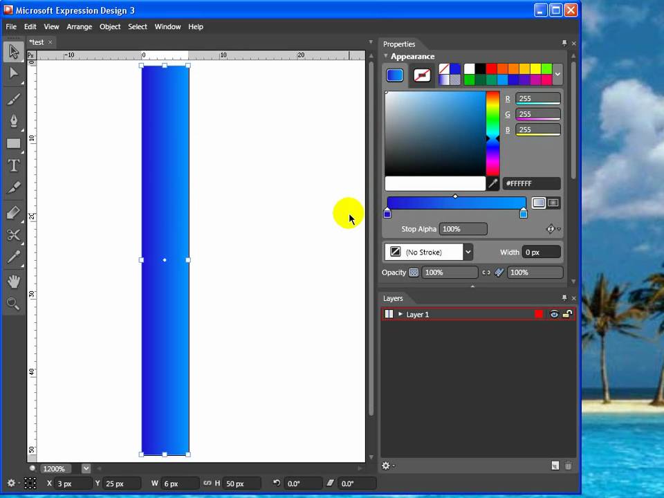 TUTORIAL: MS Expression Design 3 Gradient graphic - YouTube