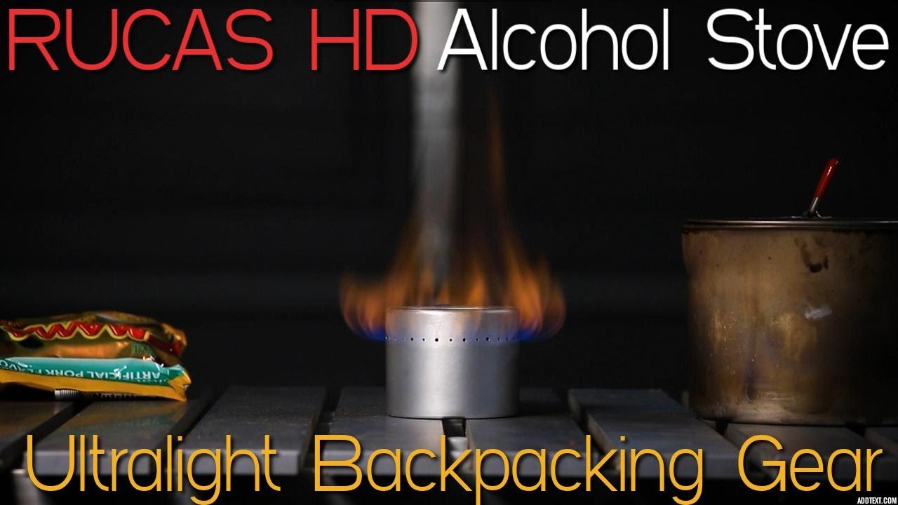 RUCAS HD Alcohol Stove | Ultralight Backpacking Stove | Denatured ...