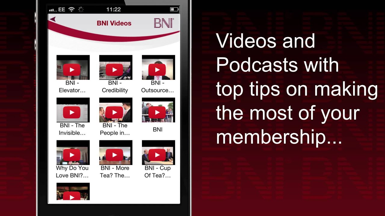 BNI Members' App - iPhone and Android - YouTube