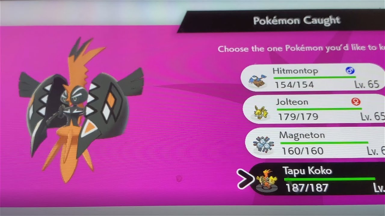 [Pokemon SW/SH] Shiny Tapu Koko (max raid den) - YouTube