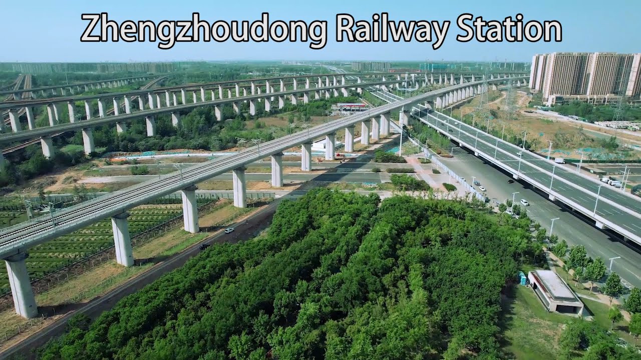 Aerial China：Zhengzhou East Railway Station, one of the largest high ...