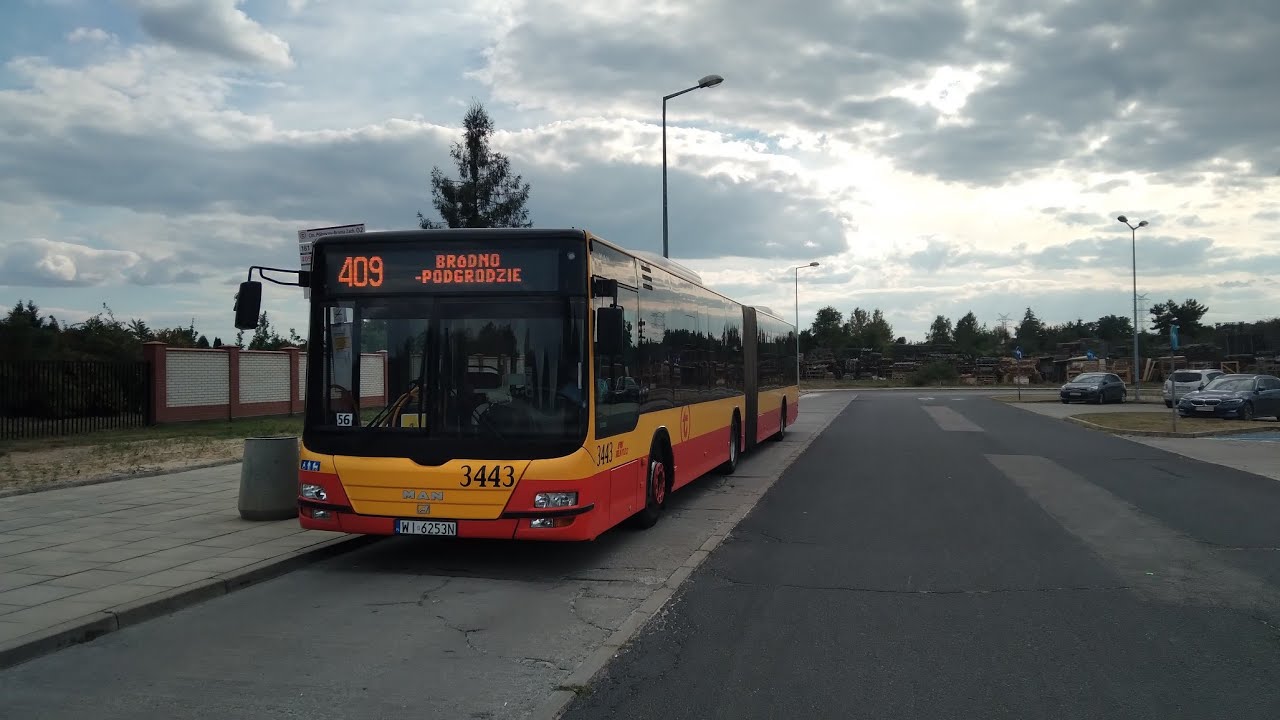 MAN NG363 Lion's City G #3443 (MZA Warszawa) [409] 🎵Most🎵 - YouTube