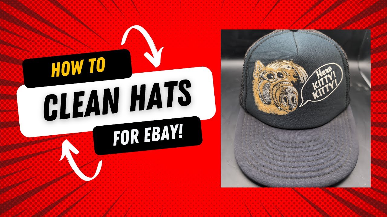 How to clean hats for eBay- Quick and Simple Guide - YouTube