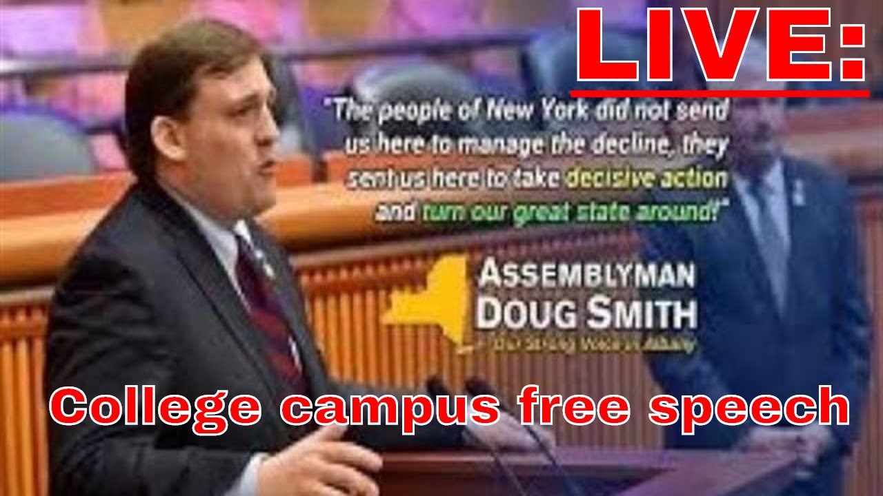 Exclusive: Assemblyman Doug Smith live on Free Speech, College, and NY ...