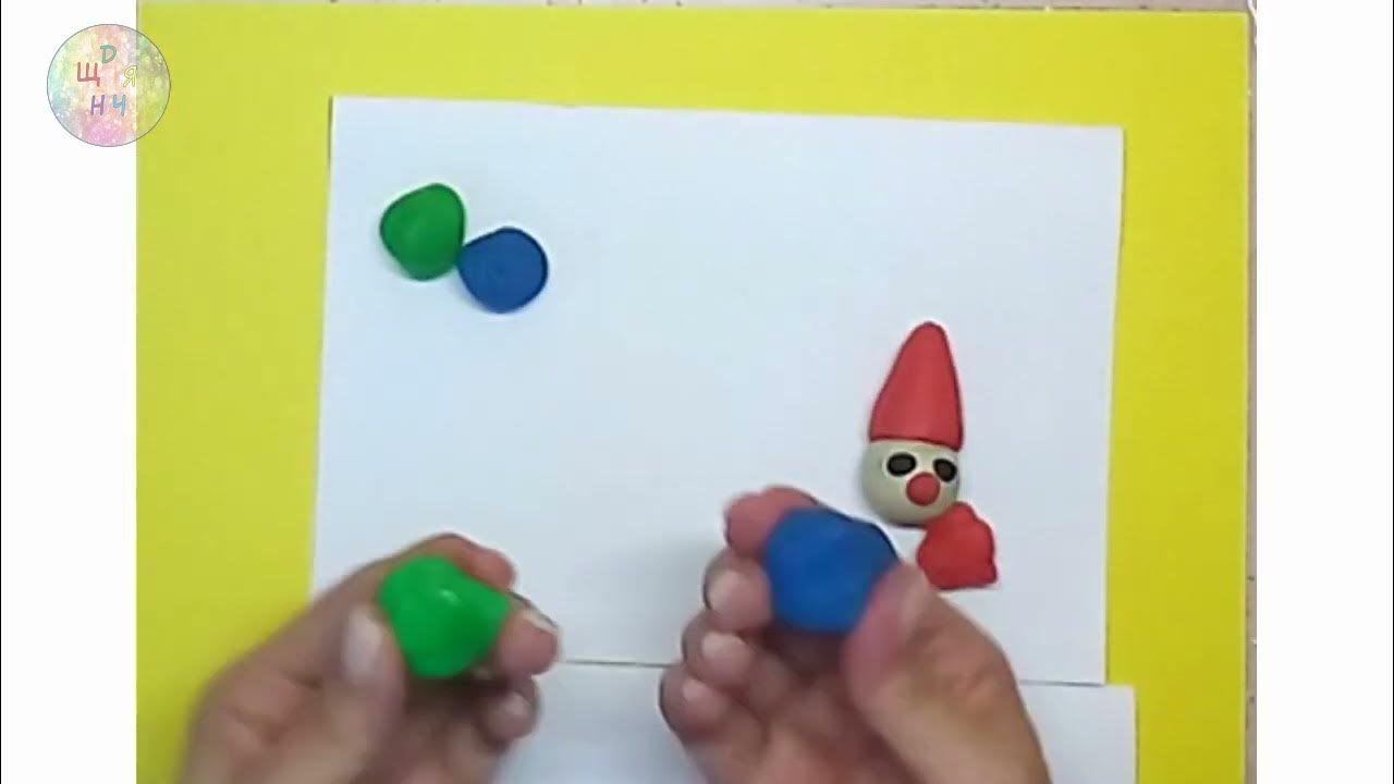 Лялька клоун з пластиліну Майстер клас Youtube
