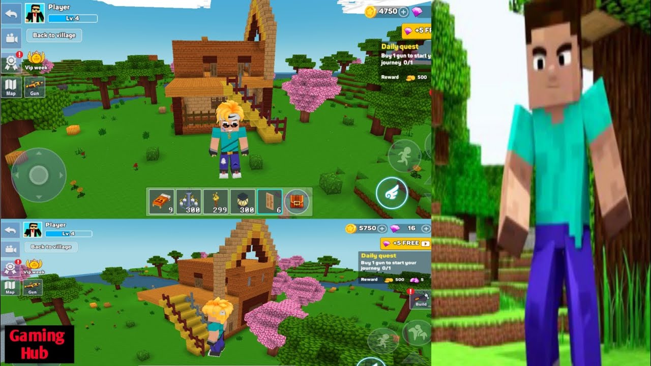 Village Farm House - Village Craft - Building Simulator Game - YouTube