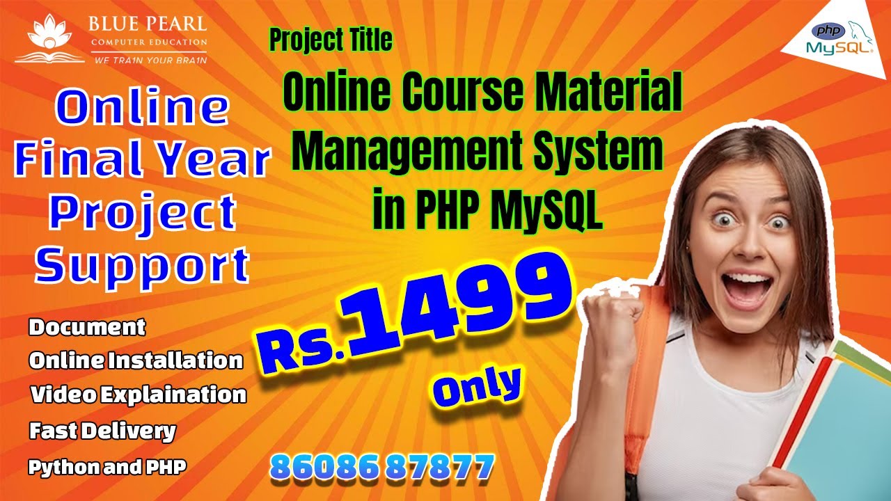 Online Course Material Management System In Php Mysql Finalyearproject Madurai Besttraining