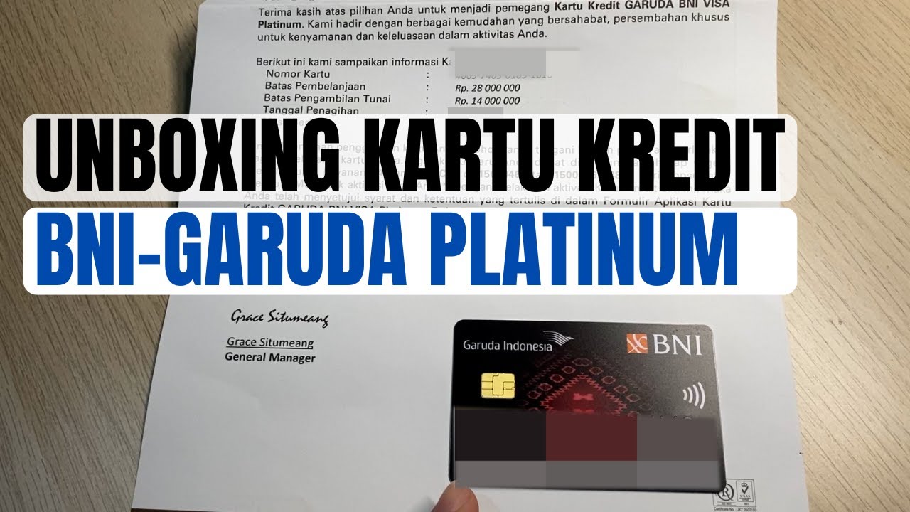UNBOXING KARTU KREDIT BNI GARUDA || KARTU BARU SETELAH KARTU SAYA DI ...