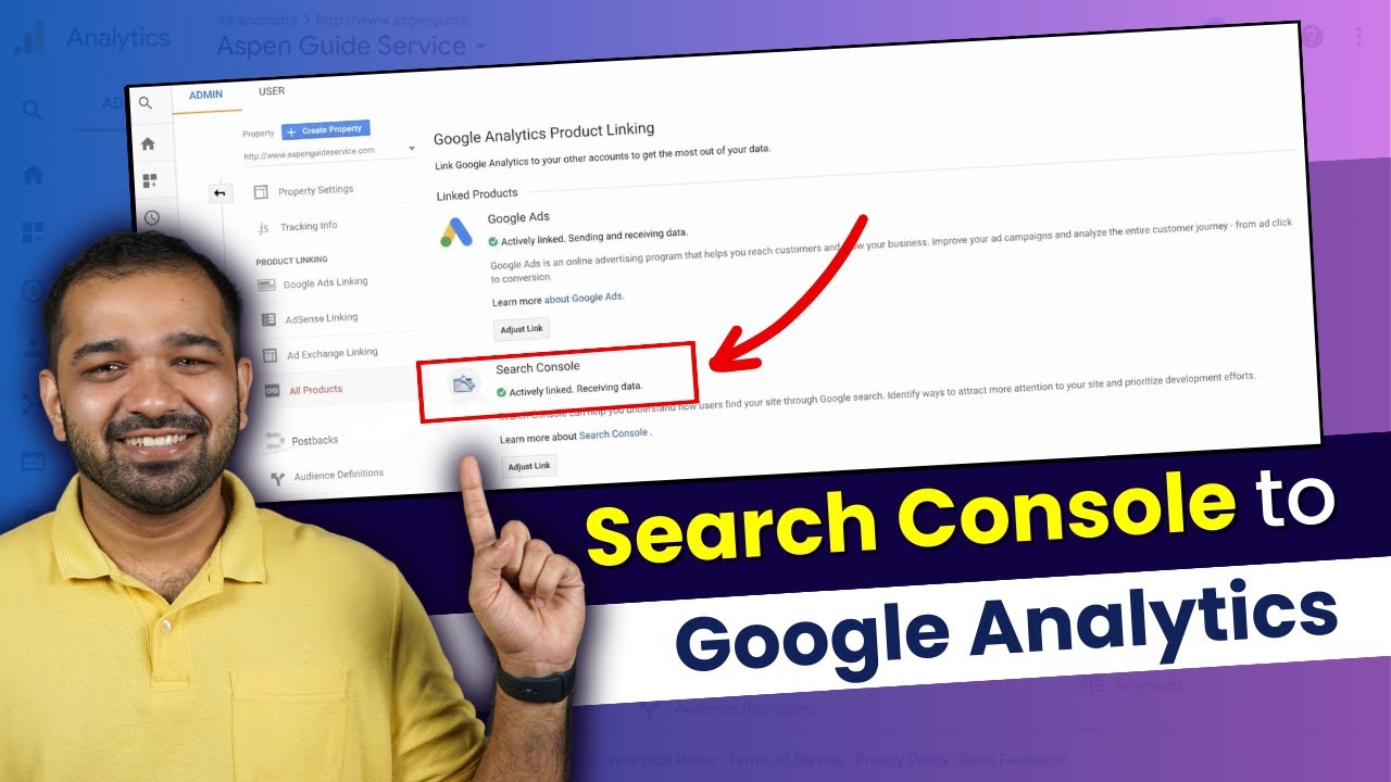 How to Link Google Search Console and Google Analytics - YouTube