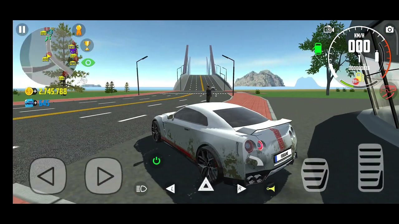 Gara su circuito con la Nissan GTR car simulator 2 gameplay - YouTube