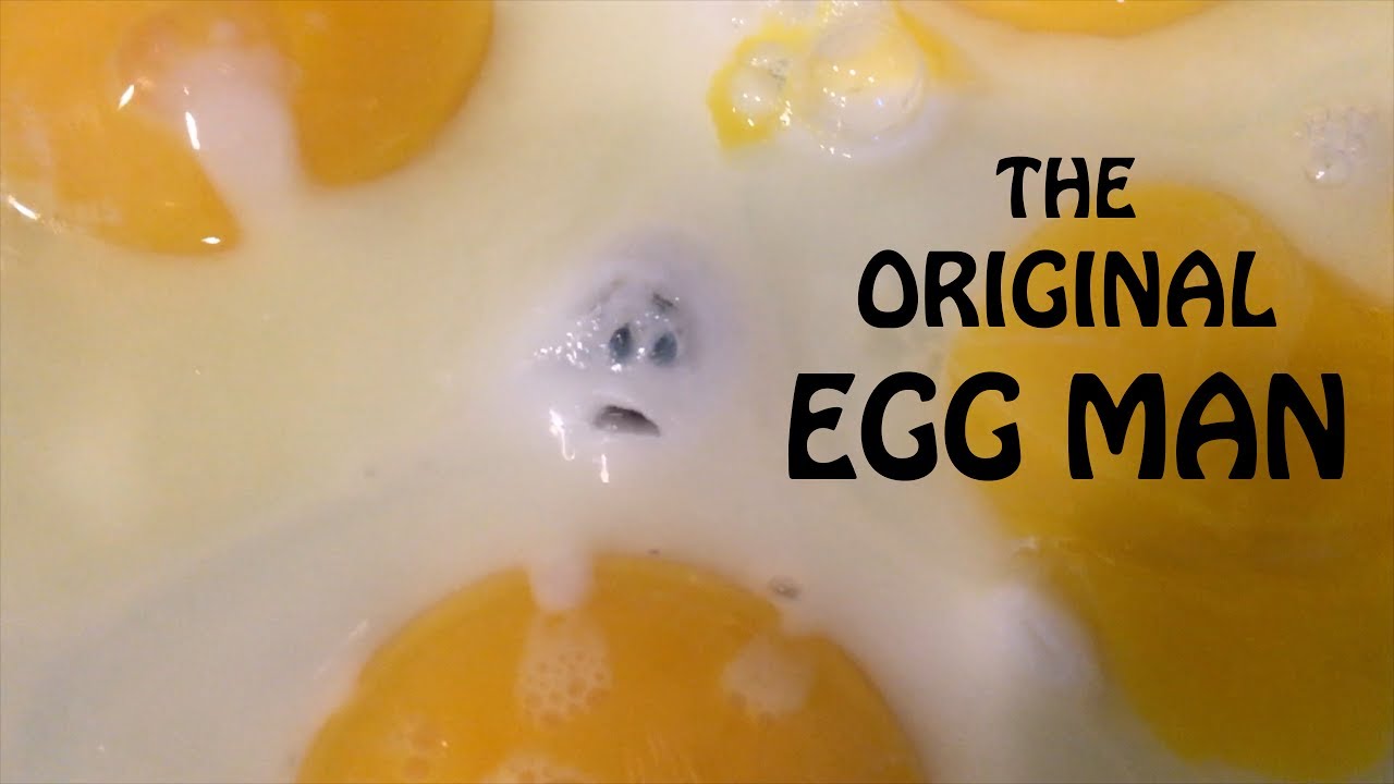 Hilarious Egg Man crying in fried eggs! - YouTube