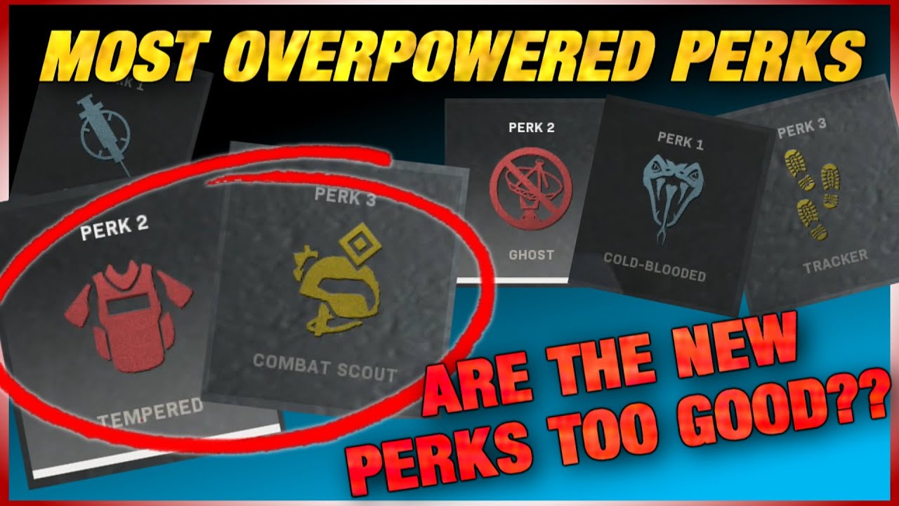 These Are The Perks You NEED to Use - COMBAT SCOUT and TEMPERED PERKS ...