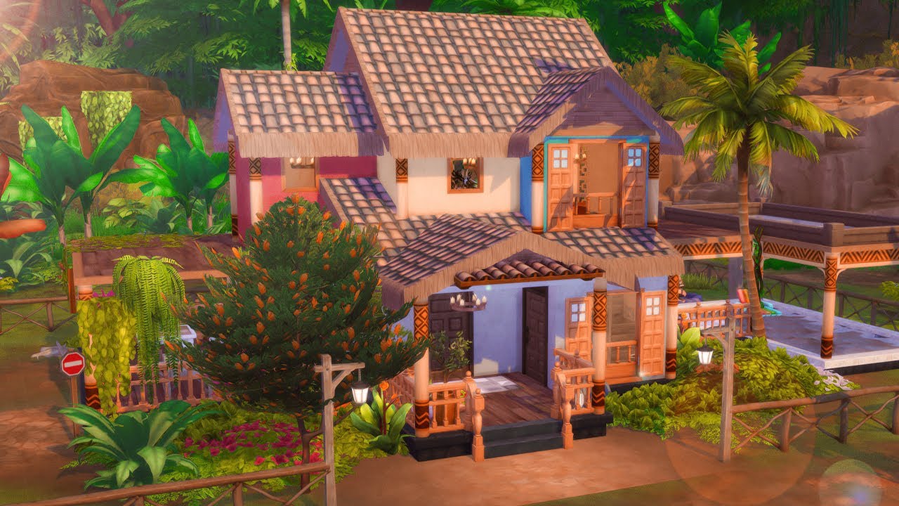 RANDOM PACK BUILD CHALLENGE // The Sims 4: House Build w/@Risshella ...