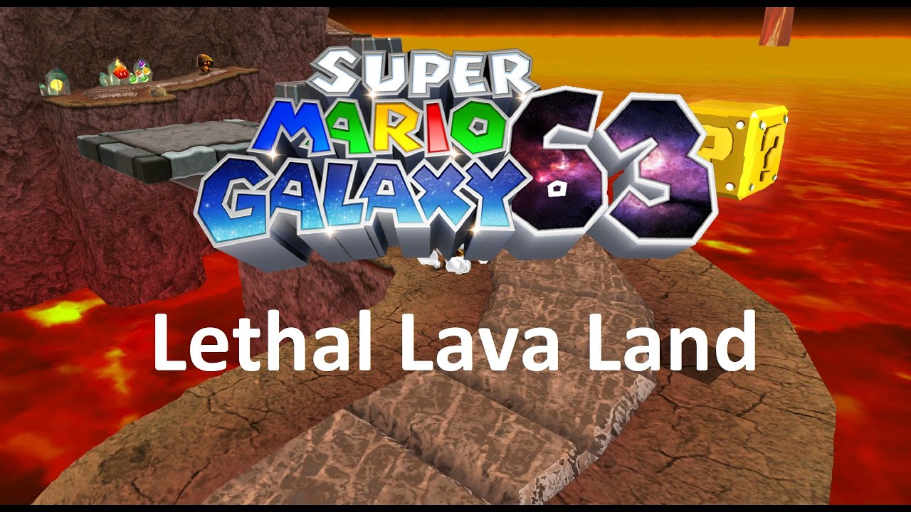 Super Mario Galaxy 63 [Demo] | Lethal Lava Land | 100% Walkthrough ...