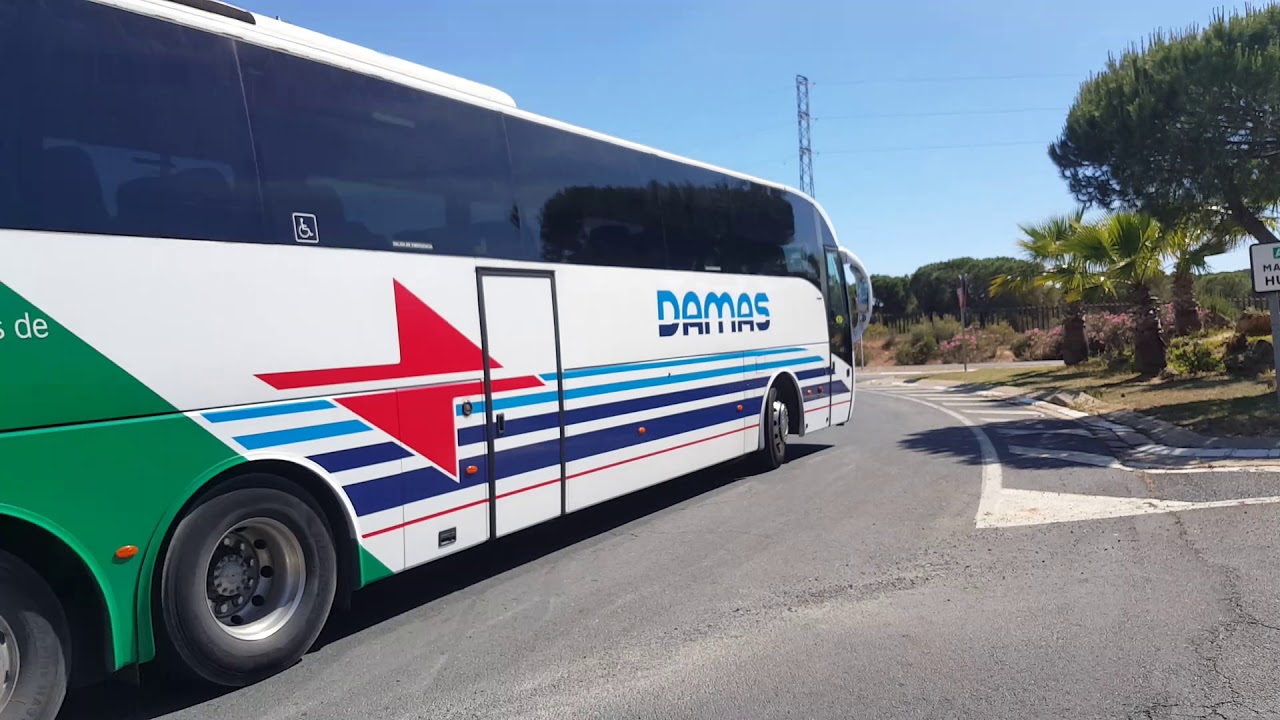 DAMAS AUTOBUSES Playa Matalascañas Huelva Spania 2019 - YouTube
