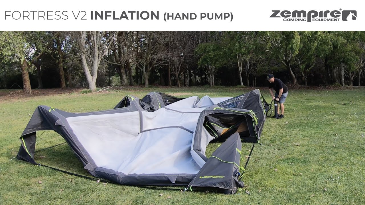 Zempire Fortress V2 - Inflation (Included Hand Pump) - YouTube