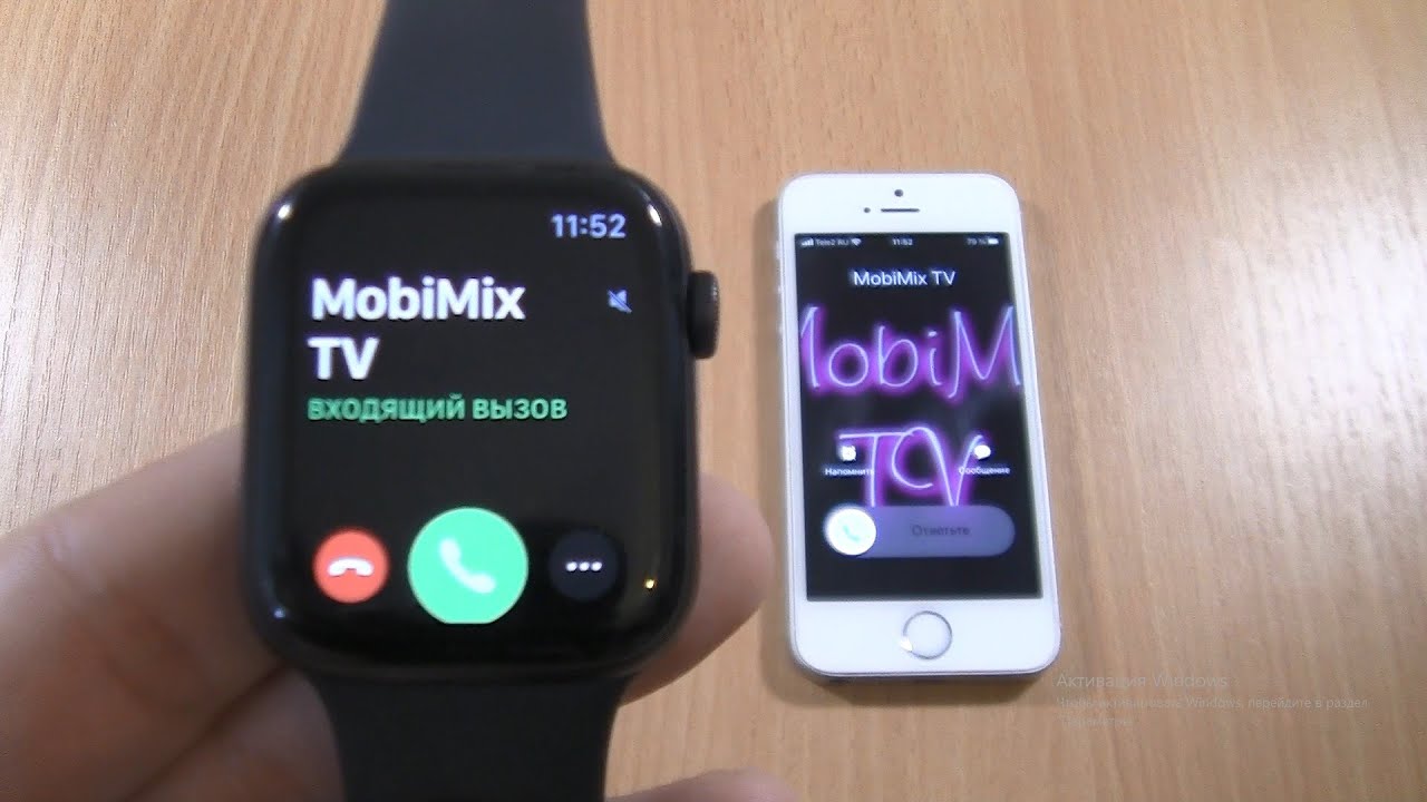 Incoming calls Apple Watch SE & iPhone SE - YouTube