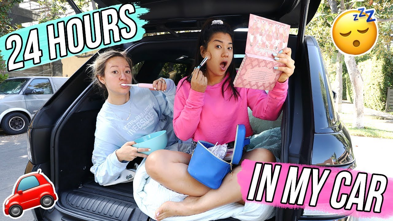 24 Hour Car Challenge With Alisha Marie!! - YouTube