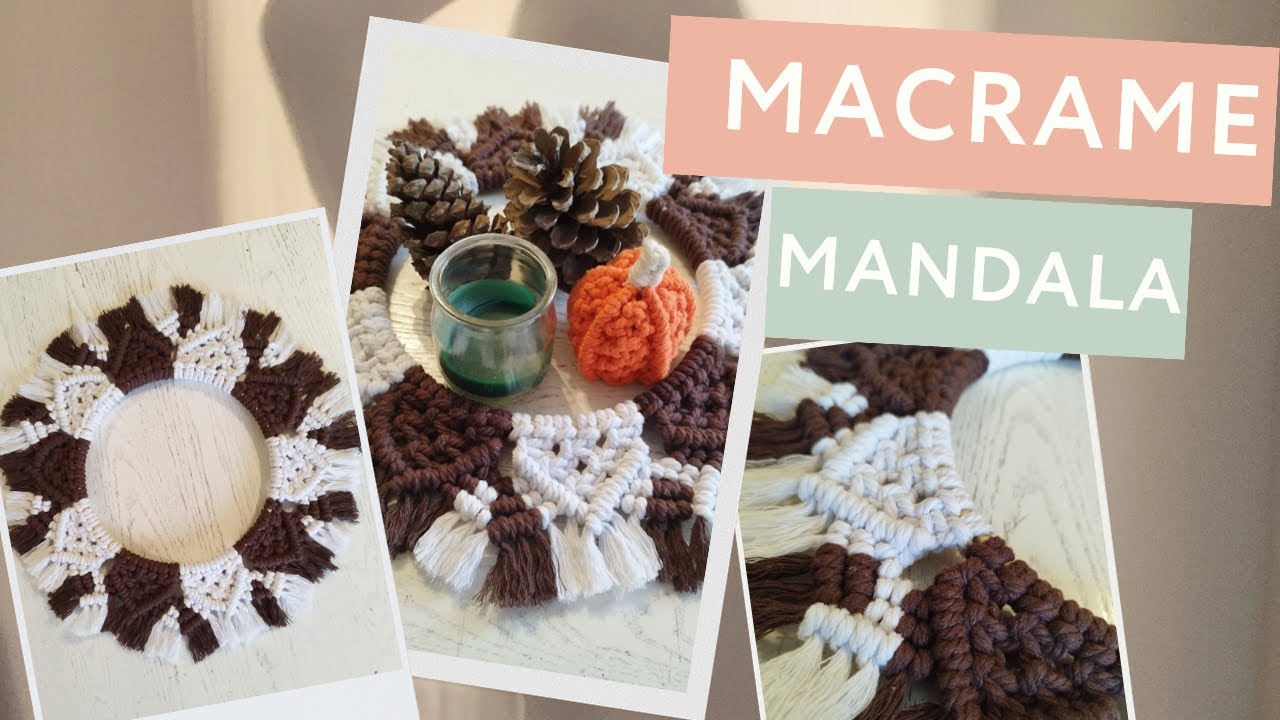 DIY macramé mandala #2 | Livy Macramé - YouTube