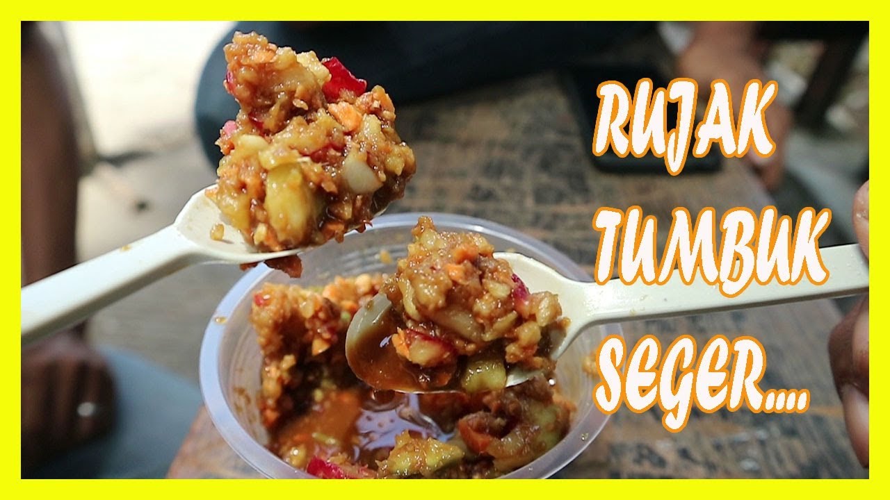 Indonesian Street Food | Rujak Tumbuk | Sweet, Salty, Sour and Fresh ...