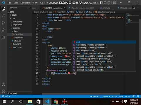 how to make a moving box with html and css animation - YouTube