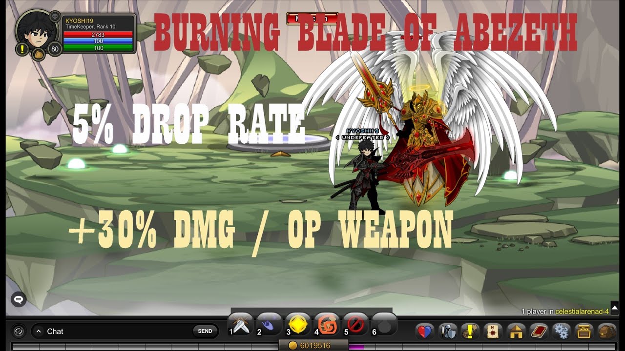 AQW - FARMING BURNING BLADE OF ABEZETH - YouTube