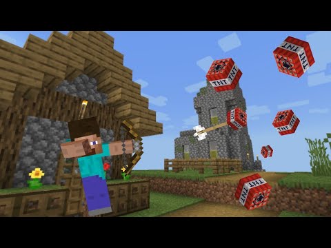 How to make a Cluster TNT arrow in minecraft | Minecraft Command Block ...